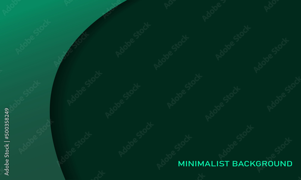 dark green background with shadow on the left, modern background Stock ...