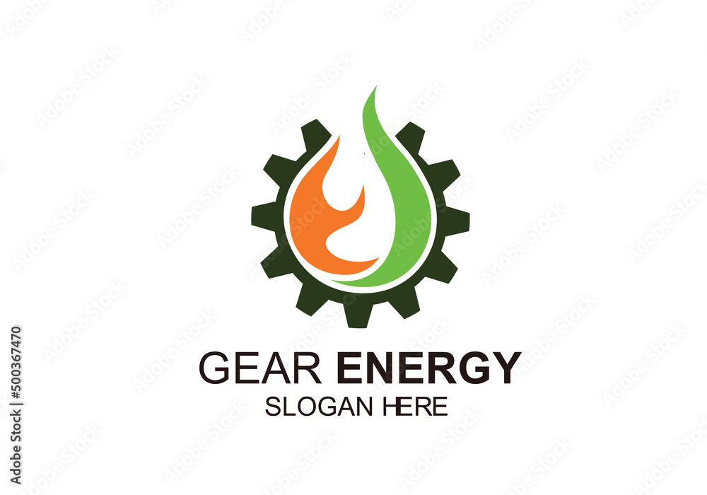 symbol gas and energy logo design inspiration. Stock Illustration ...