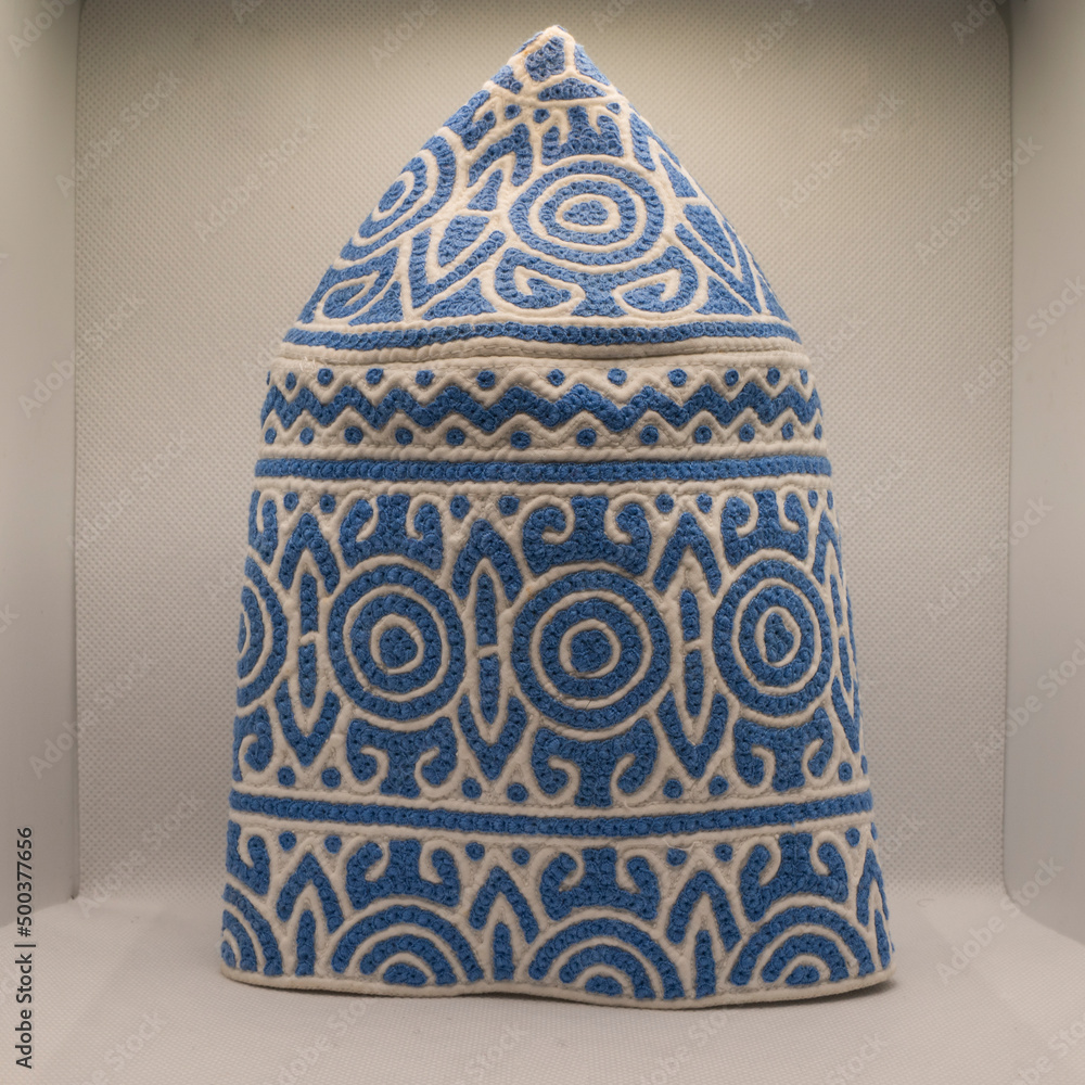 Photo & Art Print The traditional Omani hat (kumma) in white background ...