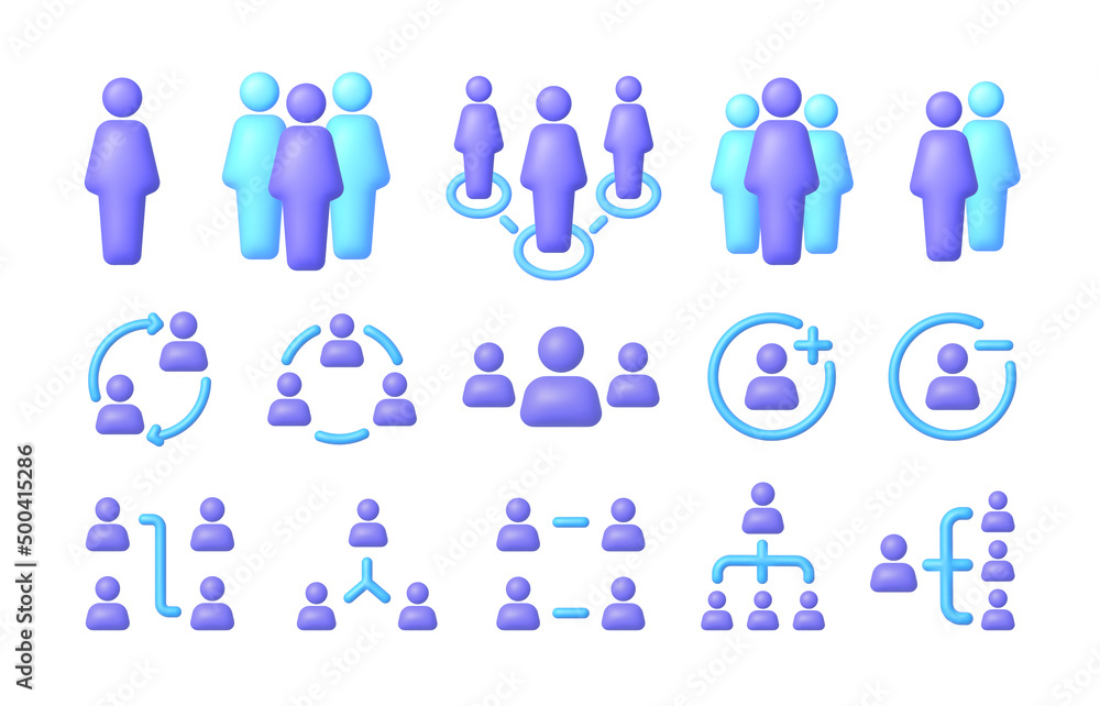 Global social network. 3d vector people character illustration. Social ...