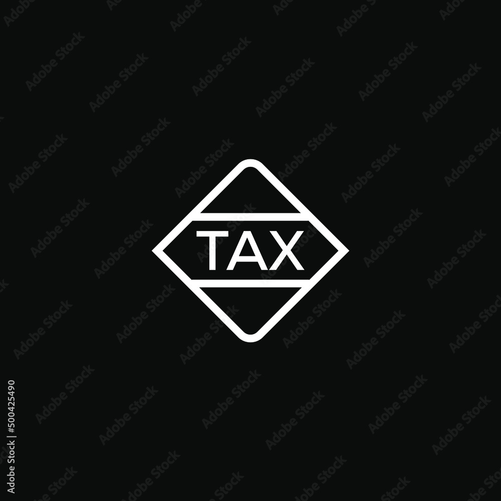 TAX letter design for logo and icon.TAX monogram logo.vector ...