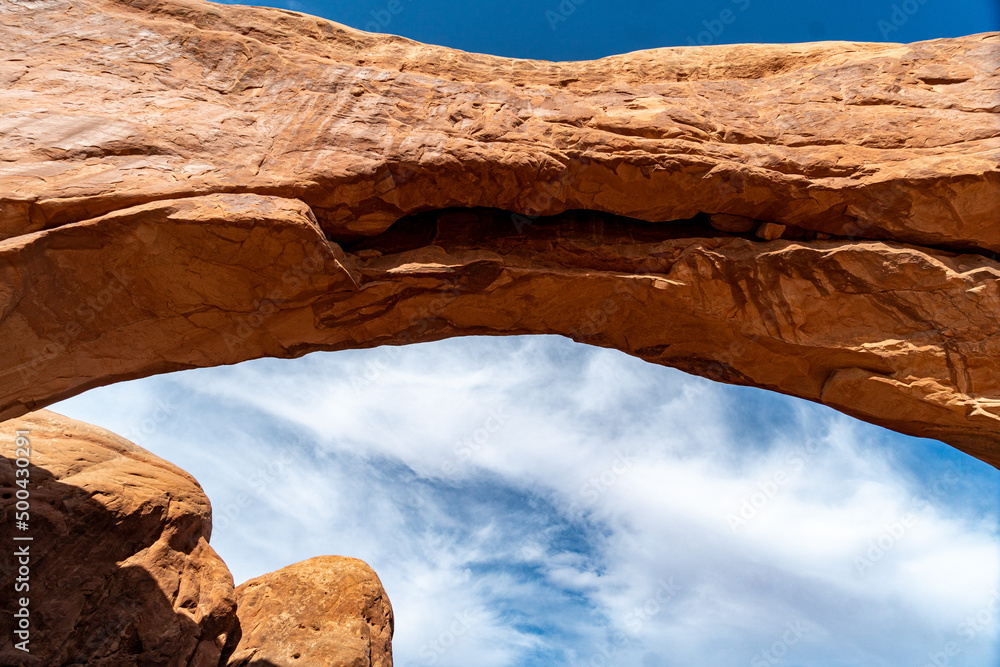 Arches National Park at Midday - Arches has many arches including the ...