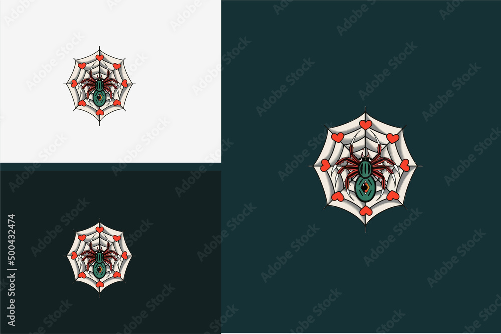artwork design of spyder vector illustration Stock Vector | Adobe Stock