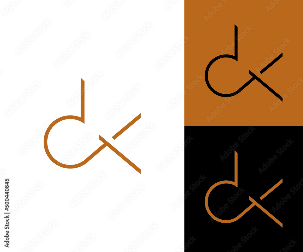 DK logo design Stock Vector | Adobe Stock