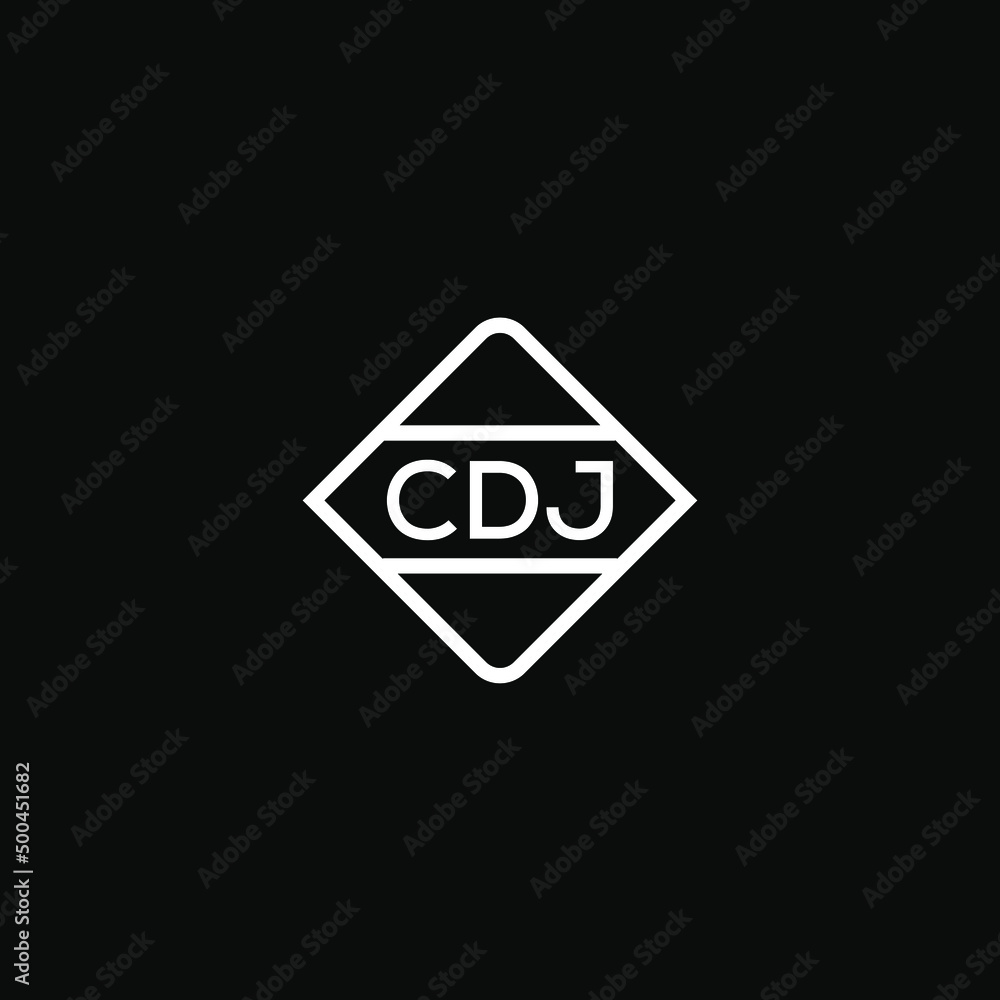 CDJ letter design for logo and icon.CDJ monogram logo.vector ...