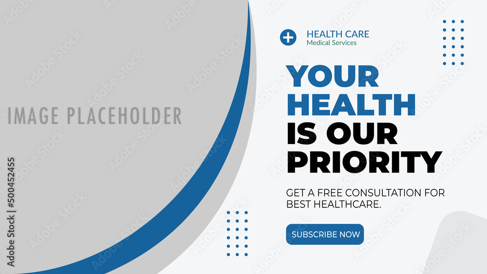 Medical YouTube Thumbnail Stock Vector | Adobe Stock