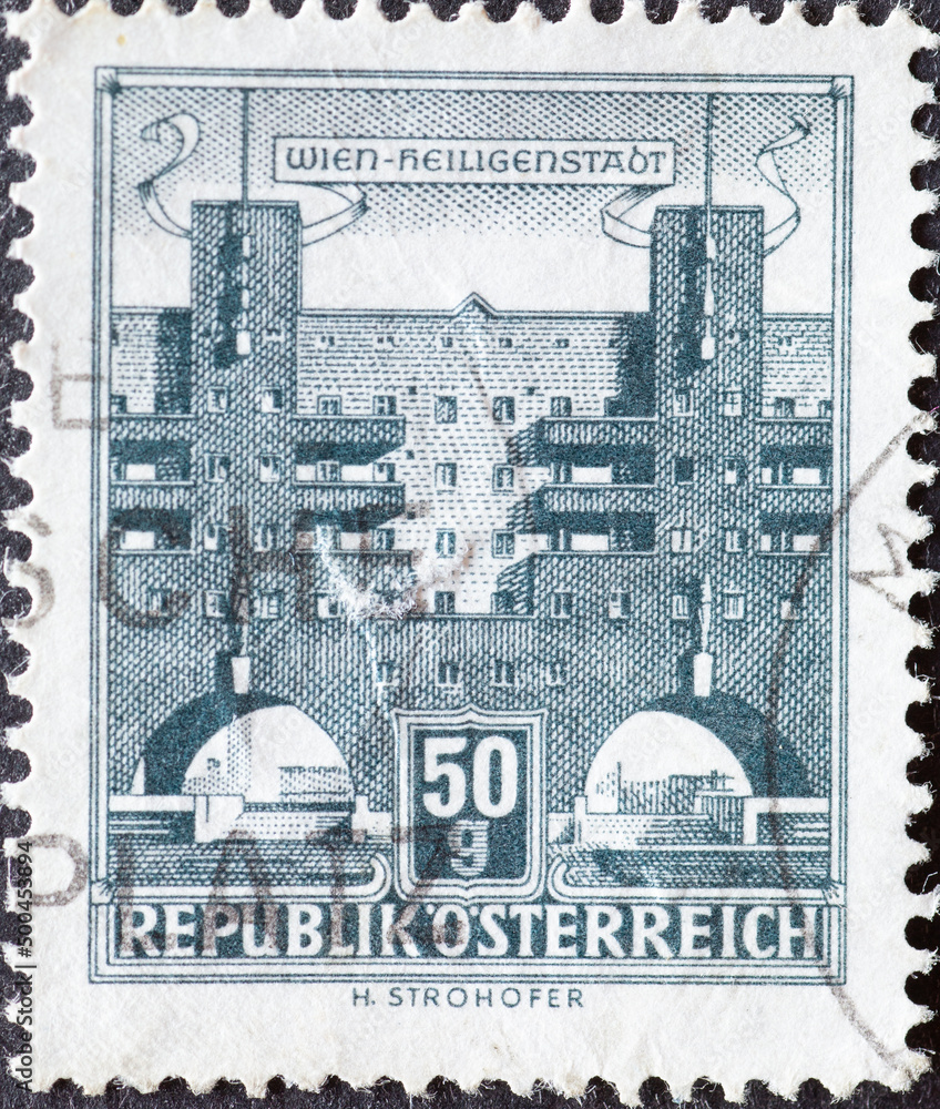 Austria - circa 1964 : a postage stamp from Austria, showing the ...