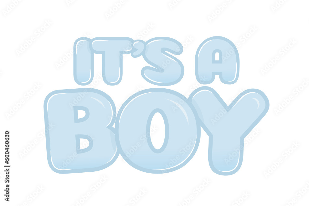 It's A Boy, It's A Boy Text, Baby Shower Invitation, Gender Reveal ...