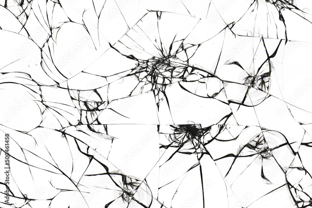 Texture broken glass with cracks. Abstract of cracked screen Smartphone ...
