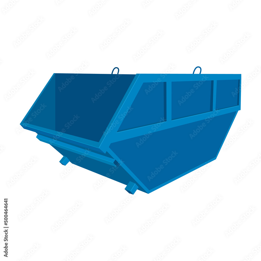 Large container for garbage, trash, construction garbage, etc. Garbage ...