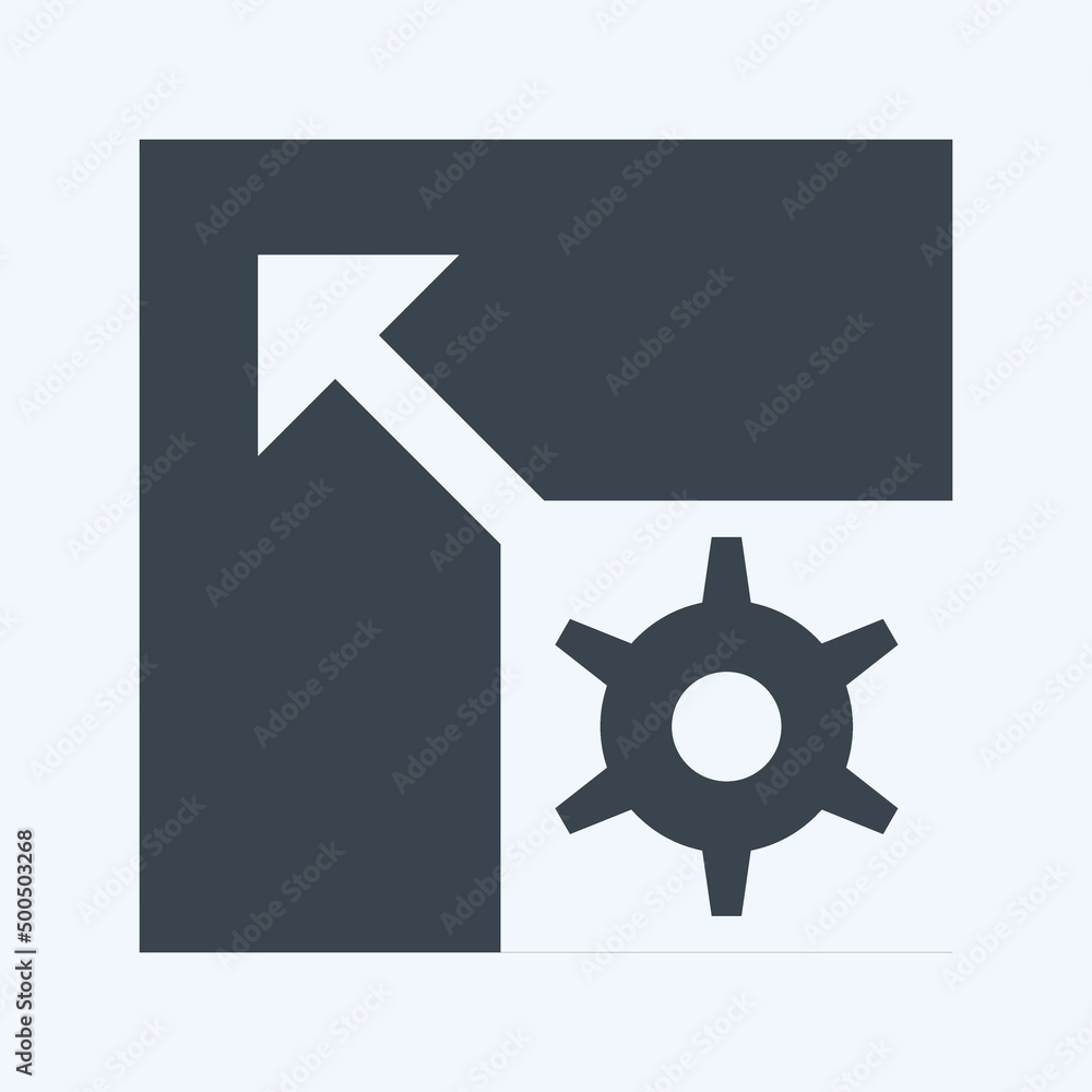 Icon Scalable System. suitable for data analytics symbol. glyph style ...