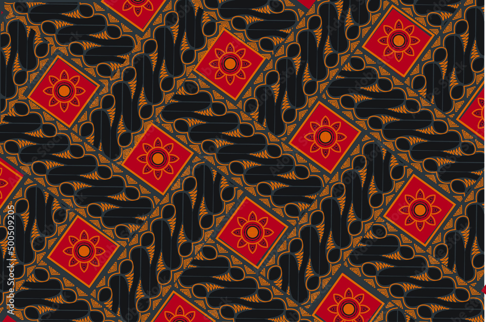 Parang Batik motifs combined with various motifs, Draw diagonal lines ...