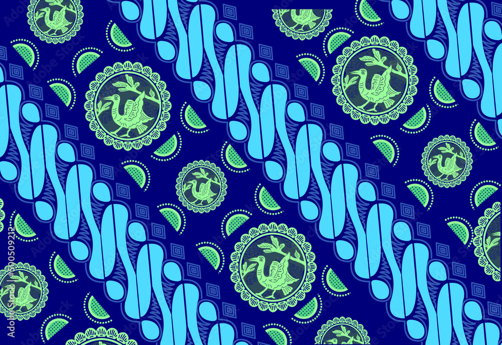 Parang Batik motifs combined with various motifs, Draw diagonal lines ...