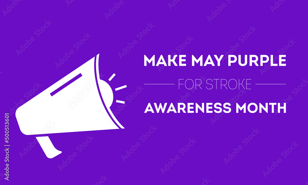 Make May Purple. Vector banner, poster, card and background for annual ...