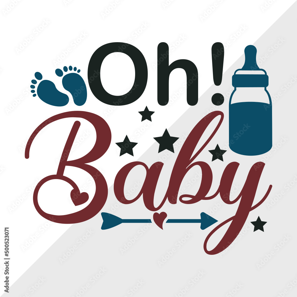 Oh Baby SVG Cut File, Newborn Svg, Baby Bump Svg, Cute Baby Svg, Baby ...
