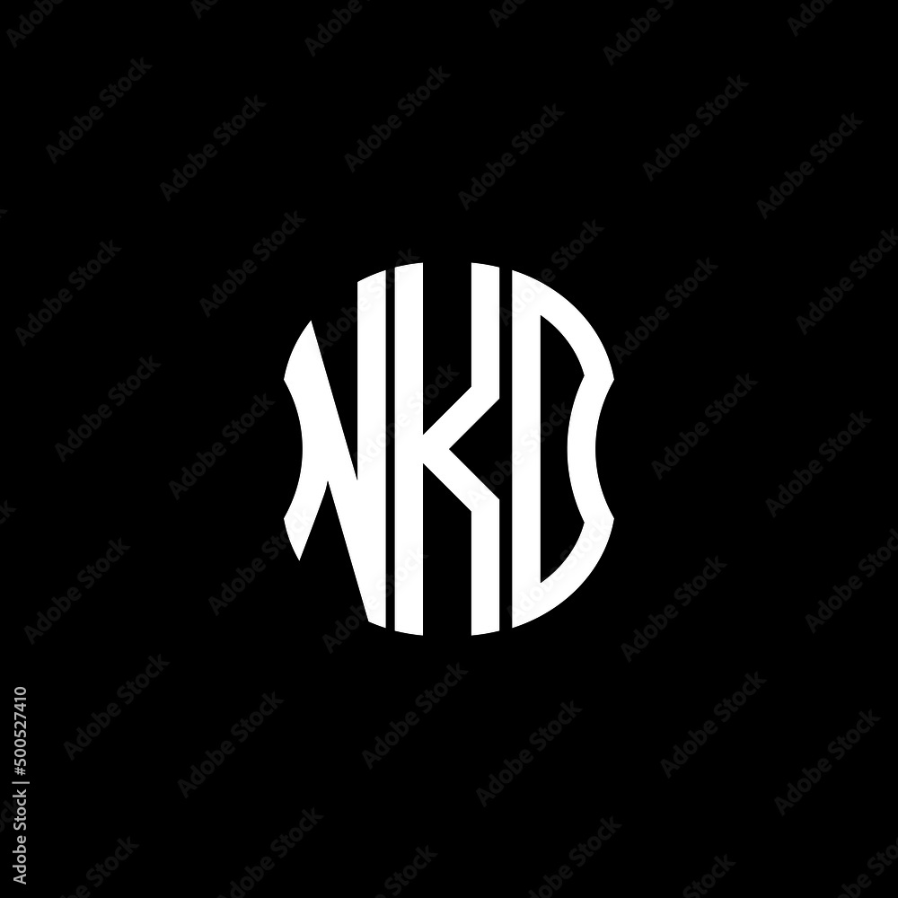 NKD letter logo creative design with vector graphic Stock Vector ...