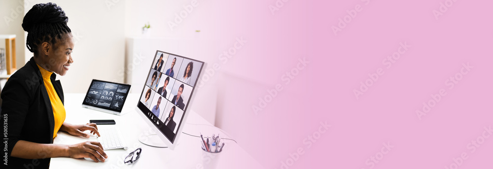 Watching Video Conference Business Webinar Stock Photo | Adobe Stock Watching Video Conference Business Webinar Stock Photo | Adobe Stock