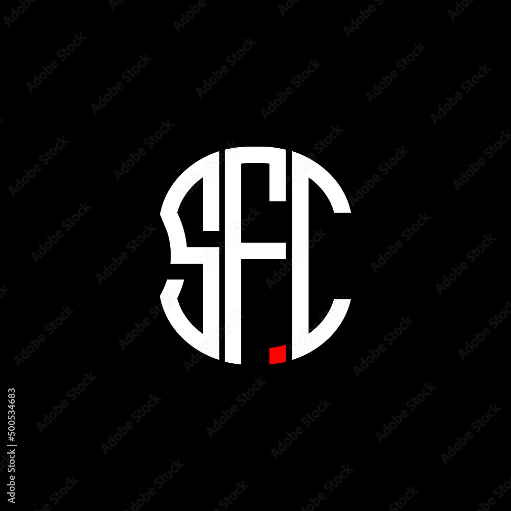 SFC letter logo abstract creative design. SFC unique design Stock ...