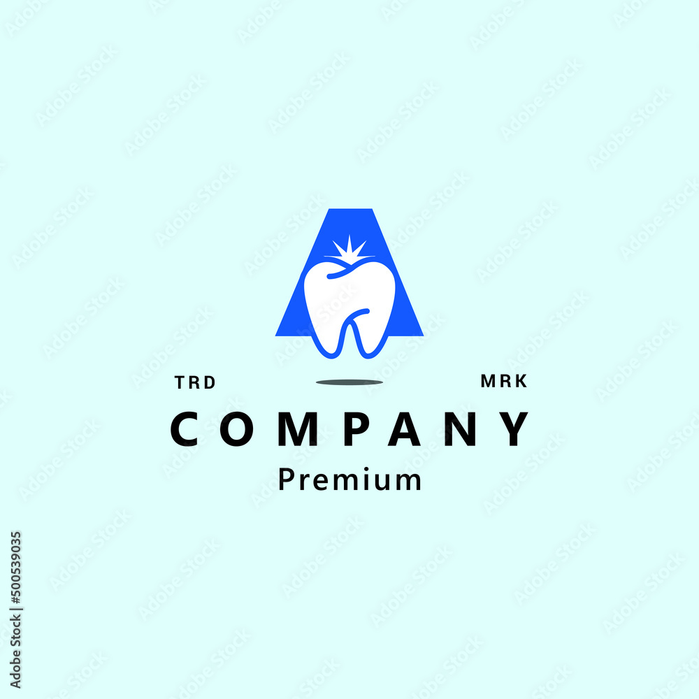 Letter A Dental Logo Design. Editable and unlimited resize. Stock ...