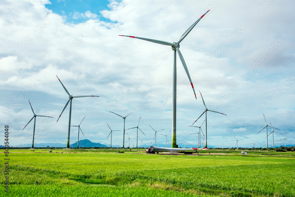Oversize Load - A turbine blade for a wind turbine being transported to ...