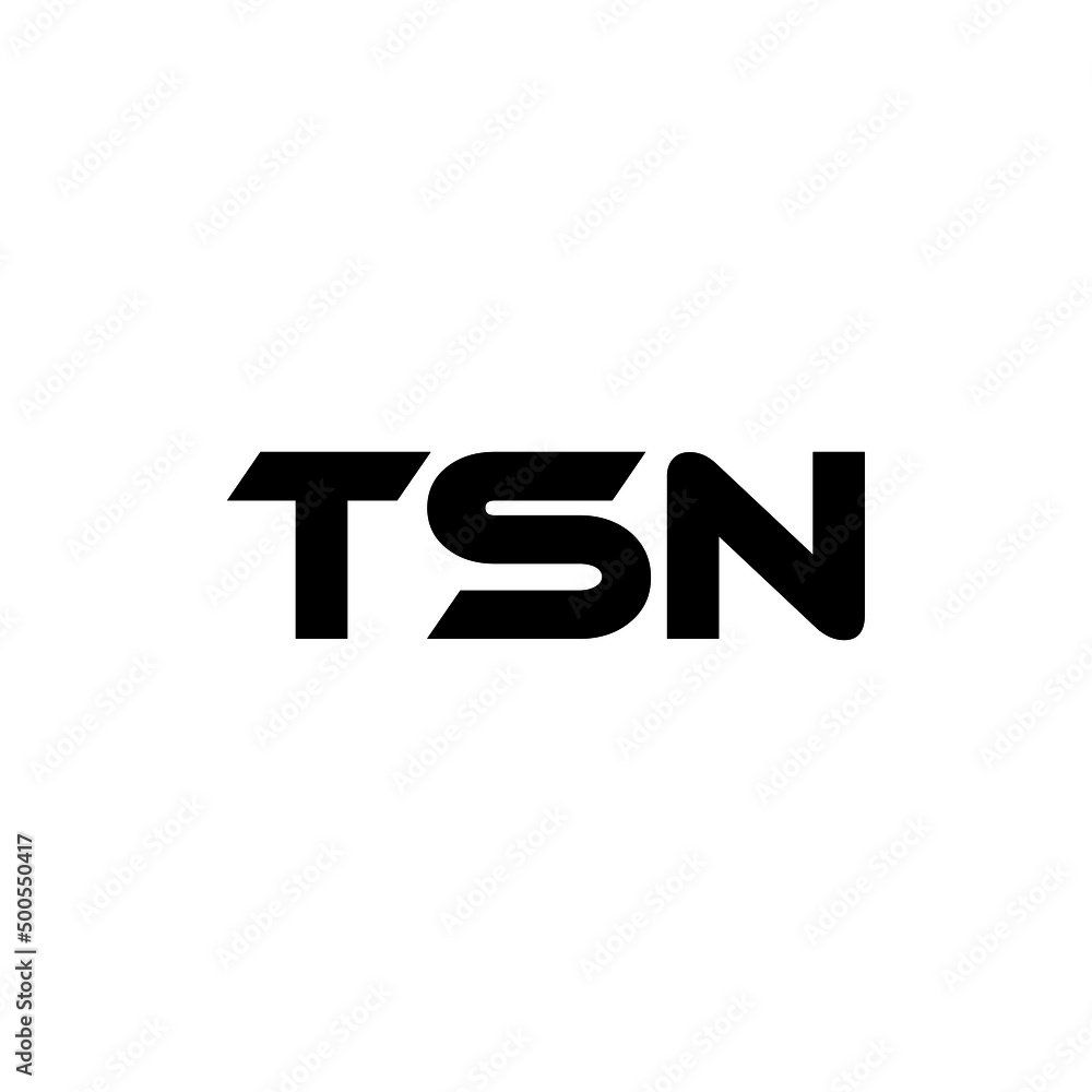 TSN letter logo design with white background in illustrator, vector logo modern alphabet font ...