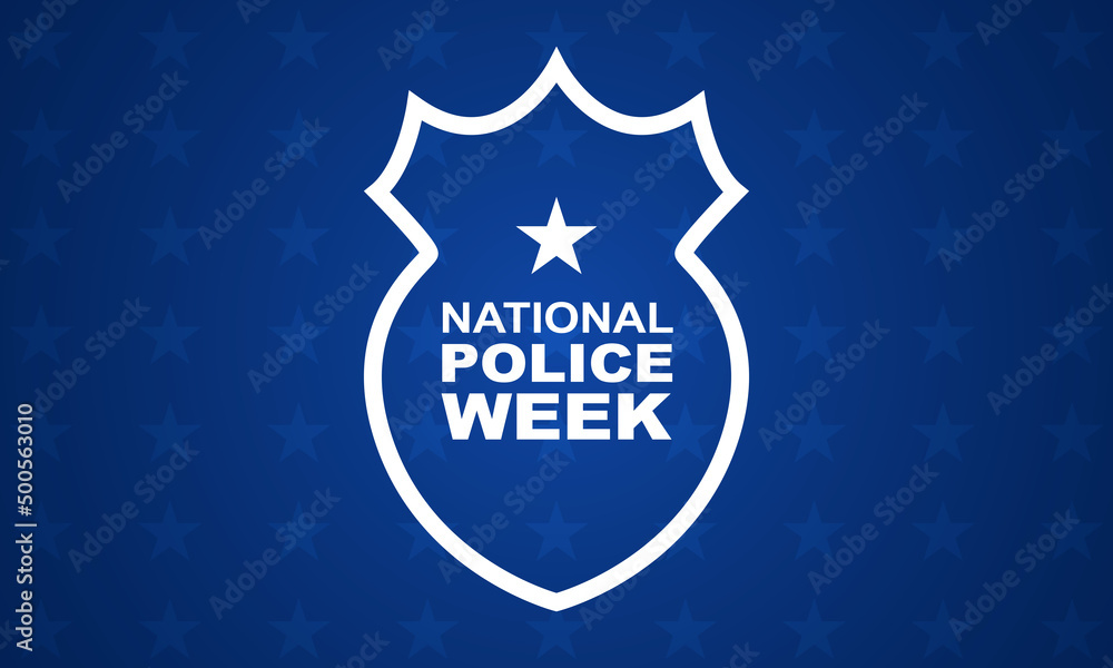 National Police Week background. Poster, card, banner and background ...
