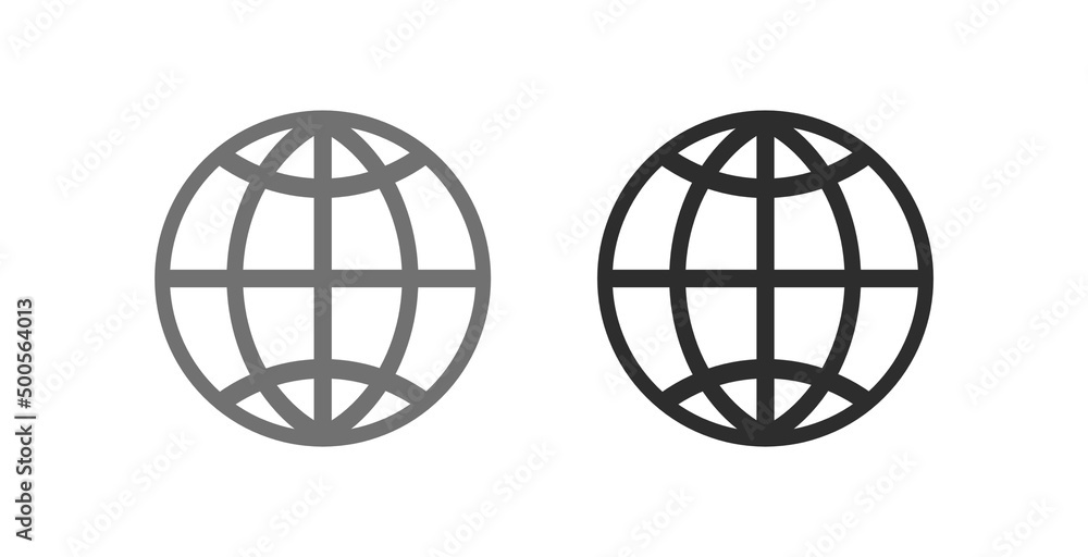 World globe earth Icon. World icon set. Icons for website design and ...