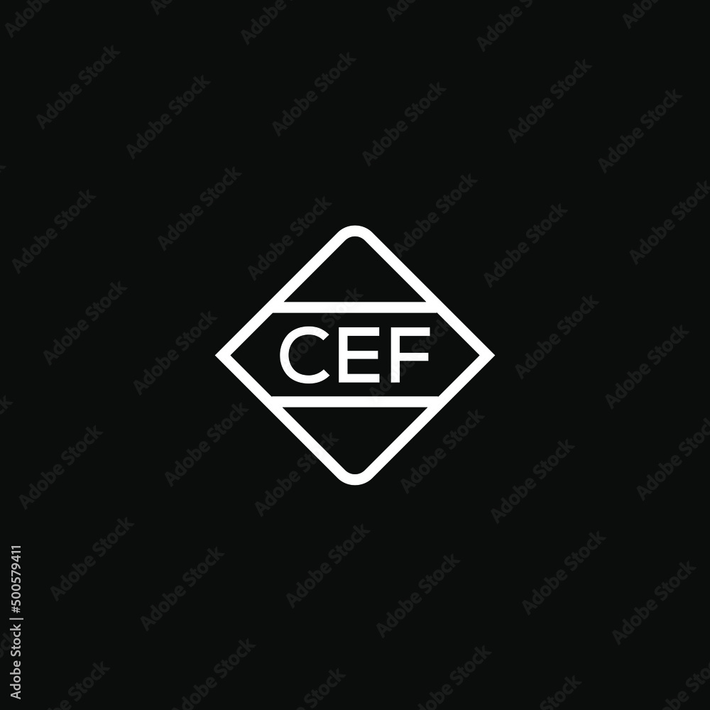 CEF letter design for logo and icon.CEF monogram logo.vector ...