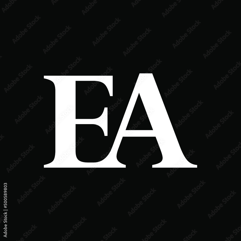 Letter EA Logo can be use for icon, sign ,logo and etc Stock Vector ...