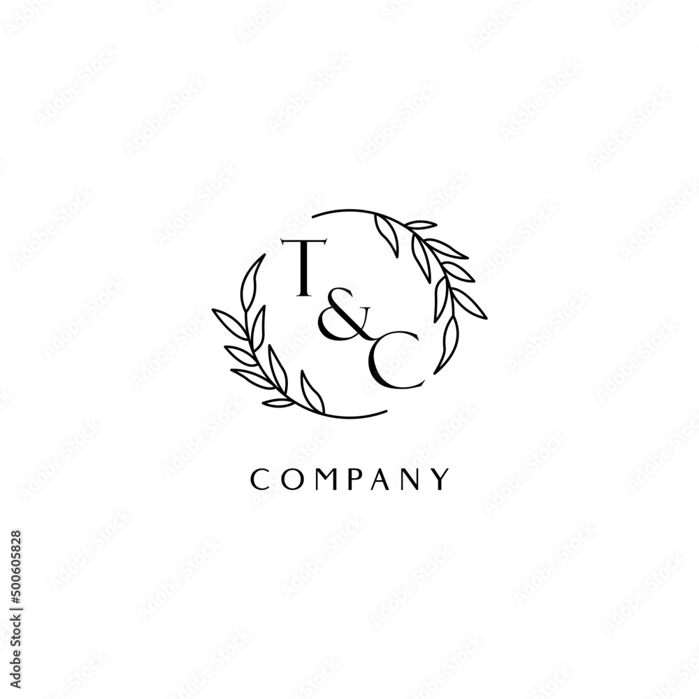 Letter TC monogram logo design inspiration, creative and elegant ...