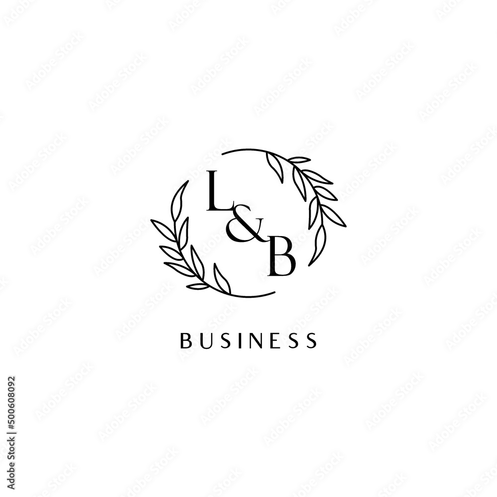 Letter LB monogram logo design inspiration, creative and elegant ...