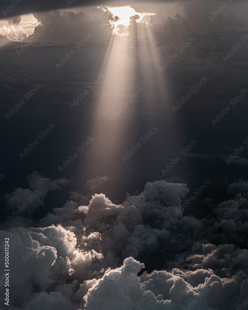 Sun Rays Through Clouds God