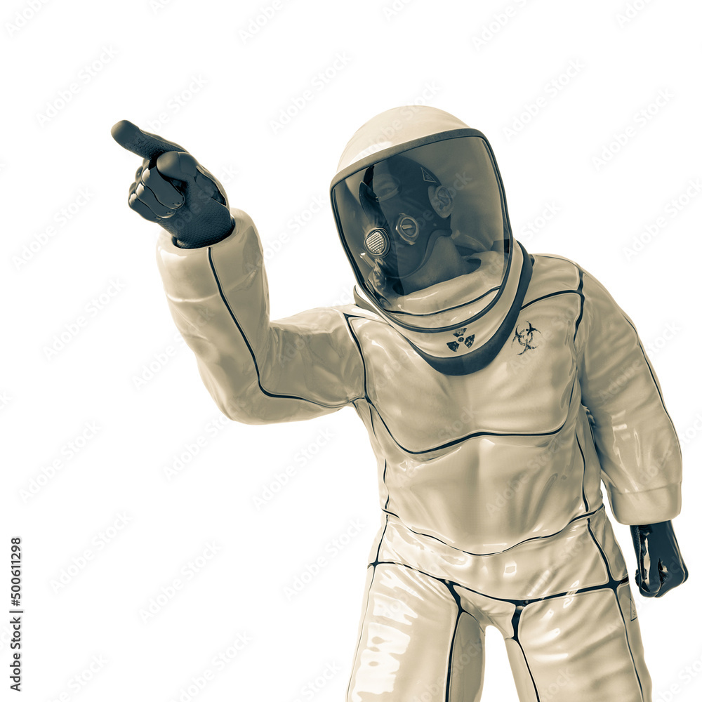 man in a biohazard suit is yelling meme Stock Illustration | Adobe Stock