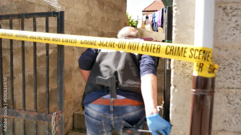 Video Stock investigations into the kidnapping of the child with CSI ...