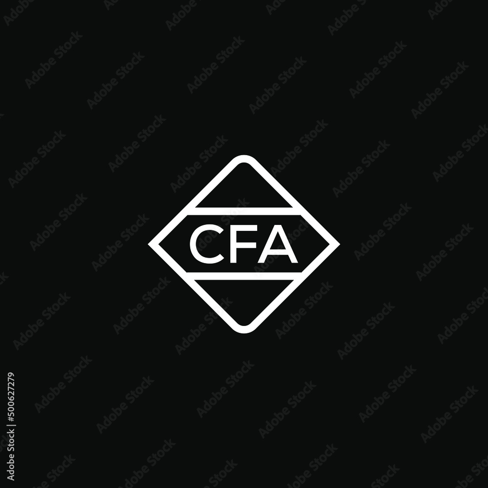 Vecteur Stock CFA letter design for logo and icon.CFA monogram logo ...