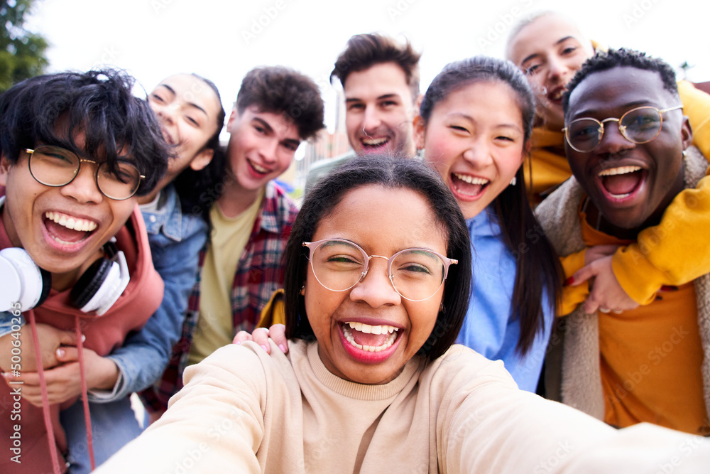 Taking Group Selfie