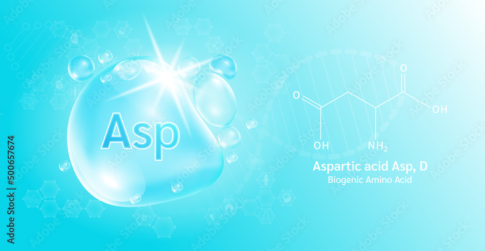 Water drop Important amino acid Aspartic acid Asp, D and structural ...