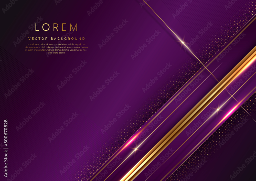 Abstract luxury violet geometric diagonal overlay layer background with ...
