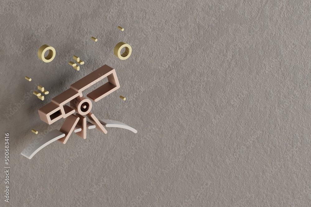 ภาพประกอบสต็อก Beautiful abstract illustrations Golden Telescope and ...