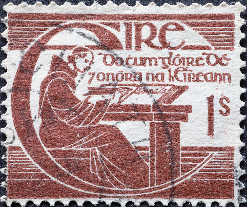 Ireland - circa 1944: a postage stamp from Ireland , showing the ...
