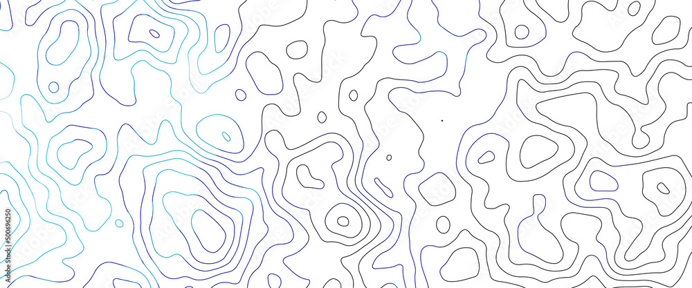 Vector Abstract Earth Relief Map Generated Conceptual Elevation Map Caustics Distortion Line