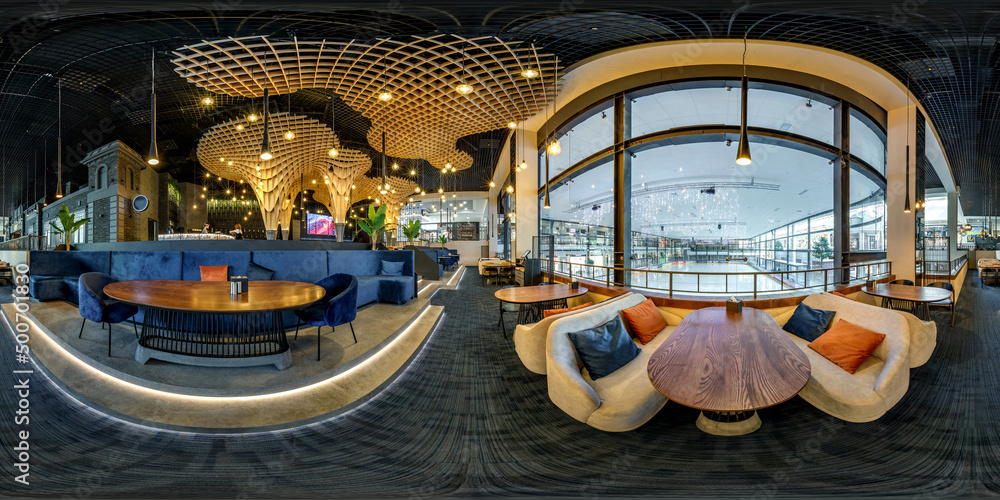 MOSCOW, RUSSIA - NOVEMBER, 2021: spherical seamless hdr 360 panorama in ...