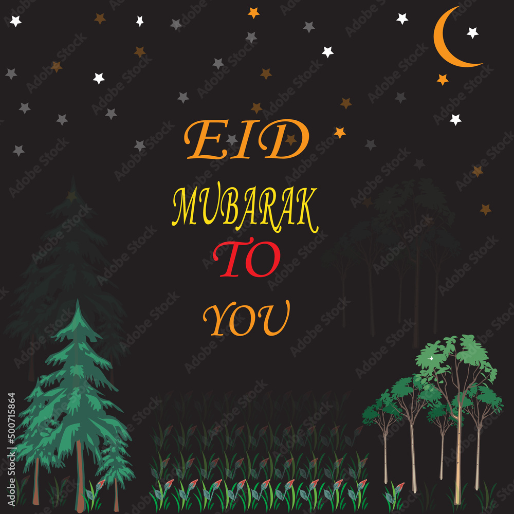 eid design, on black background eid letter, eid illustator design, eid ...