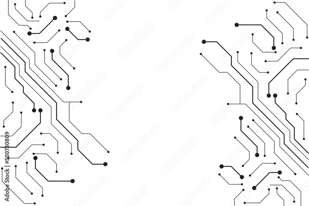 Abstract futuristic circuit board Illustration, Circuit board with ...