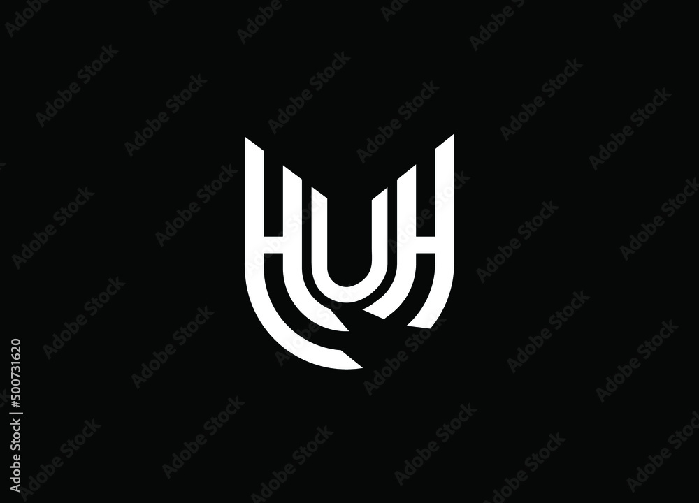 HUH logo design and company Stock Vector | Adobe Stock