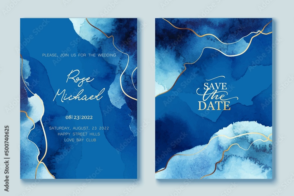 Set of elegant, romantic wedding cards, covers, invitations with shades ...