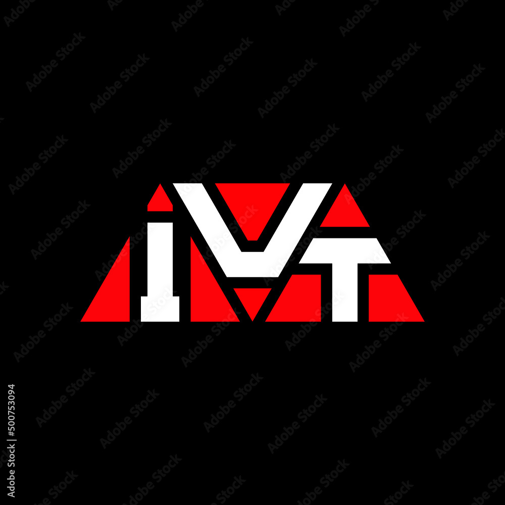 IUT triangle letter logo design with triangle shape. IUT triangle logo ...
