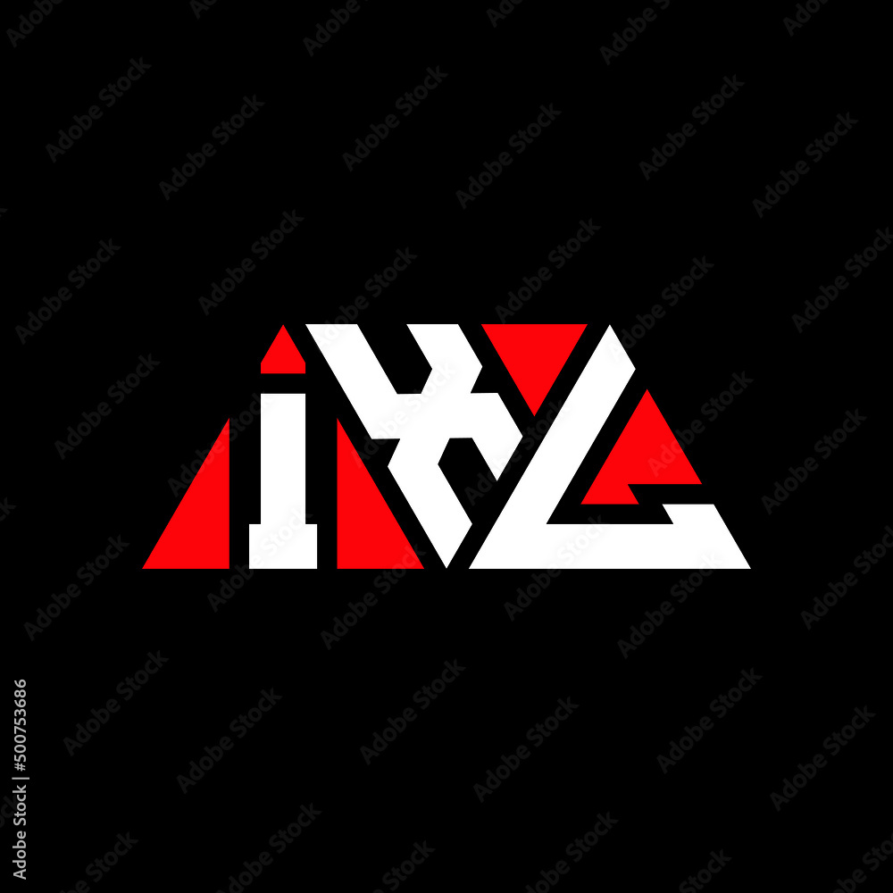 IXL triangle letter logo design with triangle shape. IXL triangle logo ...