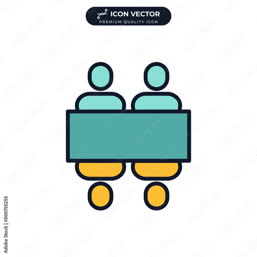 meeting icon symbol template for graphic and web design collection logo ...