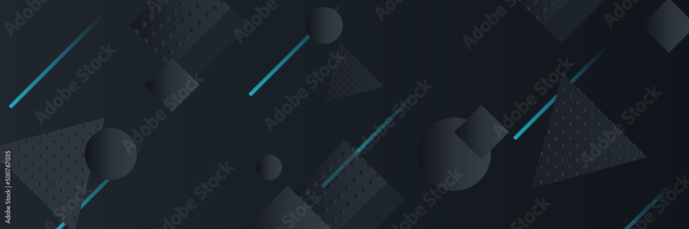 black abstract vector banners design. web banner template. modern ...